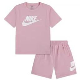 T-Shirt & Shorts Nike SPORTSWEAR "CLUB TEE & SHORT SET", M&auml;dchen, Gr. 110 (5), medium soft, Obermaterial: 60% Baumwolle, 40% Polyester, KOB Set-Artikel, f&uuml;r Kinder, 2-teiliges Set, f&uuml;r Sport und Bewegung