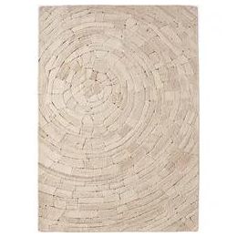 Teppich Heine HOME Gr. 1, natur, beige, B:60cm H:7mm L:90cm, Schurwolle, Wolle, Teppiche, Teppich