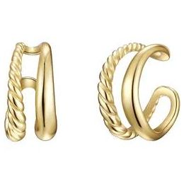 Glanzst&uuml;cke M&uuml;nchen Ohrklemme GLANZST&Uuml;CKE M&Uuml;NCHEN "GSM328", gelbgold, Ohrringe, Damen, 10.5, Silber 925 (Sterlingsilber), aus Sterling Silber