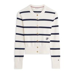 Tommy Hilfiger Strickjacke Damen Gr&ouml;&szlig;e XXS creme / navy