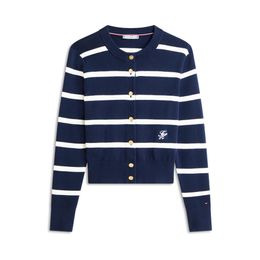 Tommy Hilfiger Strickjacke Damen Gr&ouml;&szlig;e XXS navy / wei&szlig;
