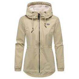 Outdoorjacke Ragwear "Dankka Tech", Damen, Gr. L (40), sand, Obermaterial: 100% Polyester. Innenfutter: 100% Polyester, figurumspielend h&uuml;ftbedeckend, &Auml;rmel ohne &Auml;rmelschlitz elastischer Bund mit innenliegendem Gummizug, Jacken Outdoorjacke, Stylische Damen &Uuml;bergangsjacke aus wasserdichtem Material