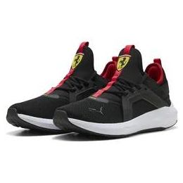 Sneaker Puma "Scuderia Ferrari Softride Nzo 5 Sneakers Erwachsene", Gr. 45, schwarz rosso corsa rot, Obermaterial: Synthetik, Textil. Futter: Textil. Innensohle: Textil. Laufsohle: Gummi, Schuhe Sneaker