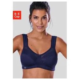 H.I.S. Sport-BH H.I.S, Damen, Gr. 105, Cup B, dunkelblau, Microtouch, Obermaterial: 90% Polyester (COOLMAX), 10% Elasthan, BHs Sport-BH, ohne B&uuml;gel aus schnell trocknendem COOLMAX-Material, Topseller