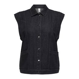 Only Carmakoma Weste 'CARKennedy' Damen Gr&ouml;&szlig;e 7XL black denim