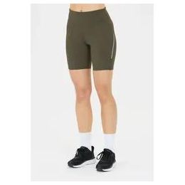 Lauftights Endurance "Talori", Damen, Gr. 42, EURO-Gr&ouml;&szlig;en, dunkelgr&uuml;n, 77% Polyamid, 23% Elasthan, unifarben, Hosen, mit diskreten Seitentaschen
