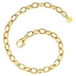 Glanzst&uuml;cke M&uuml;nchen Charm-Armband GLANZST&Uuml;CKE M&Uuml;NCHEN "GSM2168" Gr. 17, gelbgold, Armb&auml;nder, Damen, 17, Silber 925 (Sterlingsilber), Charm-Armband, aus Sterling Silber