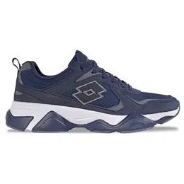 Sneaker Lotto, Herren, Gr. 41, navy, dunkelgrau, Kunstfaser, Synthetik, mehrfarbig, Schuhe Sneaker, - in angesagtem Millenium Look