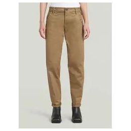 G-Star Raw Chinohose G-STAR "Kate Boyfriend Chino", Damen, Gr. 30, L&auml;nge 34, safari, Obermaterial: 50% Baumwolle, 48% Baumwolle, 2% Elasthan, Hosen Chinohose