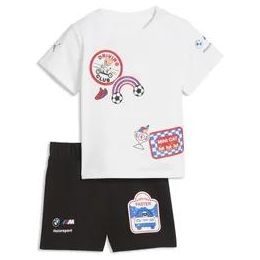 Sportanzug Puma "BMW M MOTORSPORT Essentials T-Shirt und Shorts im Set Kinder", Jungen, Gr. 98, schwarz, Obermaterial: 100% Baumwolle, Sportanz&uuml;ge