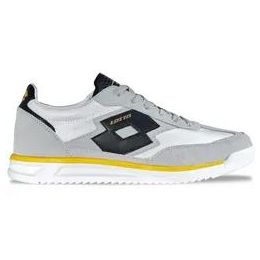 Sneaker Lotto, Herren, Gr. 38, leuchtendesgrau, schwarz, Synthetik, mehrfarbig, Schuhe Sneaker, - mit bequem gepolsterter Schaftkante