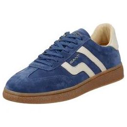 Sneaker Gant "Cuzmo", Herren, Gr. 41, vintage blau, Leder, Veloursleder, colorblocking, Schuhe Sneaker, Retro Sneaker, Schn&uuml;rschuh mit Lederinnenausstattung
