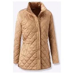 Steppjacke Inspirationen, Damen, Gr. 54, braun (camel), 55% Polyester, 45% Polyamid, Wattierung:100% Polyester, unifarben, Jacken Steppjacke