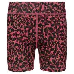 Funktionstights ZIGZAG "Valerie", Jungen, Gr. 140, EURO-Gr&ouml;&szlig;en, pink, blau, 90% Polyester, 10% Elasthan, mehrfarbig, kurz, Hosen, mit schnelltrocknender QUICK DRY-Technologie
