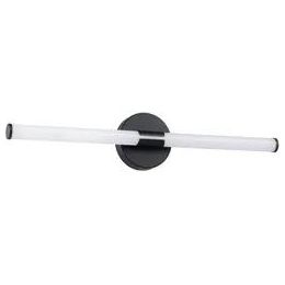 Eglo Spiegelleuchte "RAMOLA Spiegellampe - Stahl - LED - 11W - IP44", schwarz, 1, H: 12cm, 1 Stk., Leuchten, Wandlampe, Badezimmerlampe, Bad, L60 x H12 x AL6,5 cm, Spiegelleuchte