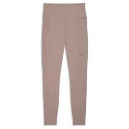 Trainingstights Puma "CLOUDSPUN High-Waist-Leggings Damen", Damen, Gr. L, Normalgr&ouml;&szlig;en, sandstone beige, Obermaterial: 85% Polyester, 15% Elasthan. Innere Tasche: 85% Polyester, 15% Elasthan, eng, Hosen