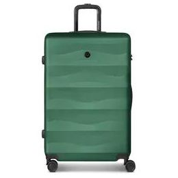 Trolley SMARTBOX "Edition 03 4 Rollen Trolley 75 cm", Gr. 99 l, dunkelgr&uuml;n, ABS, Koffer