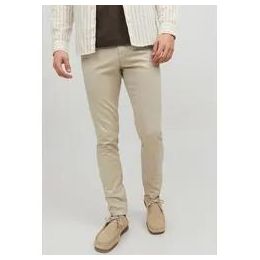 Jack & Jones Chinos JACK & JONES "JPSTMARCO mit Stretchkomfort und schmalem Bein", Damen, Gr. 34, L&auml;nge 34, oxford tan, Web, Obermaterial: 98% Baumwolle, 2% Elasthan, unifarben, slim fit normal, Hosen, Baumwollmischung, slim fit