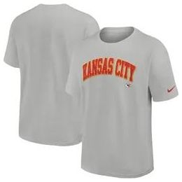T-Shirt Nike "Nike T-Shirt Kansas City Chiefs Nike SS Loose Fit Cotton", Damen, Gr. L, grau, 100% Baumwolle, Shirts T-Shirt