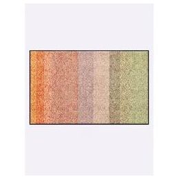 Fu&szlig;matte Salonloewe Gr. 2, orange (terra, taupe), B:50cm H:7mm L:75cm, Kunstfaser, Polyamid, Teppiche, Fu&szlig;matte