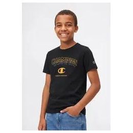 T-Shirt Champion "Graphic T-Shirt", Jungen, Gr. XL (164/170), nbk, Obermaterial: 100% Baumwolle, normal, Rundhals, Shirts T-Shirt, f&uuml;r Kinder, sportlicher Stil, Kurzarm, f&uuml;r sportliche Aktivit&auml;ten