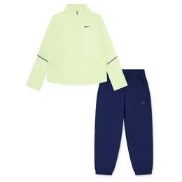 Trainingsanzug Nike SPORTSWEAR "K NK DF MILER HZ TOP PANT SET", Jungen, Gr. 110 (5), mystic navy, Obermaterial: 100% Polyester, Sportanz&uuml;ge Trainingsanzug, zweiteiliges Set, f&uuml;r Kinder, leichtes Material, pflegeleicht