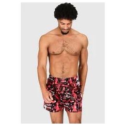 Lousy Livin Underwear Boxershorts LOUSY LIVIN, Damen, Gr. XXL, schwarz, rot, 100% Baumwolle, Unterhosen, mit kreativen Allover-Prints