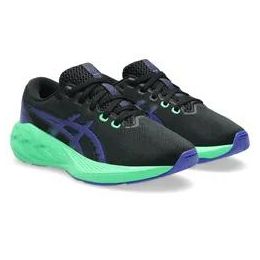 Laufschuh asics "NOVABLAST 5 GS", Kinder, Gr. 40, schwarz, cobalt burst, Synthetik, Schuhe Laufschuh