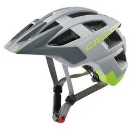Fahrradhelm Cratoni "AllSet" Gr. 59, grau (grau, neongelb matt), Helme, 59/61 Kopfumfang: 59cm - 61cm, matt