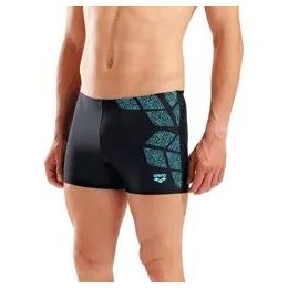 Badehose arena "M arena KIKKO SWIM SHORT", Herren, Gr. 7 (XL), N-Gr, schwarz, water, Obermaterial: 80% Polyamid, 20% Elasthan, Badehosen Badehose