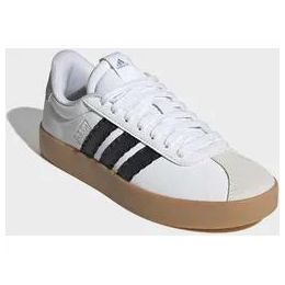 Sneaker Adidas SPORTSWEAR "VL COURT 3.0", Herren, Gr. 43, cloud wei&szlig;, core schwarz, orbit grau, Leder, Textil, Schuhe Sneaker