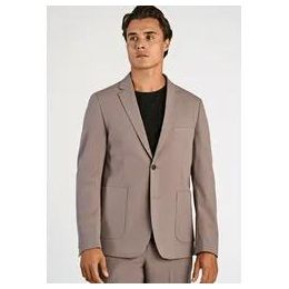 Anzugsakko LINDBERGH "Sakko Relaxed Fit", Herren, Gr. XS, deep sand mel, Obermaterial: 65% Polyester, 31% Viskose, 4% Elasthan; Futter: 100% Polyester, Sakkos