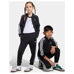 Trainingsanzug Adidas ORIGINALS "SST TRACKSUIT", Jungen, Gr. 128, schwarz, Obermaterial: 100% Polyester, Sportanz&uuml;ge Trainingsanzug