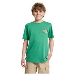 T-Shirt Quiksilver "Heritage", Jungen, Gr. 12(148-156cm), leprechaun, Obermaterial: 70% Walkfrottier, 30% Walkfrottier;, Shirts T-Shirt