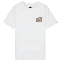 T-Shirt Quiksilver "Heritage", Jungen, Gr. 16, wei&szlig;, Obermaterial: 70% Walkfrottier, 30% Walkfrottier;, Shirts T-Shirt