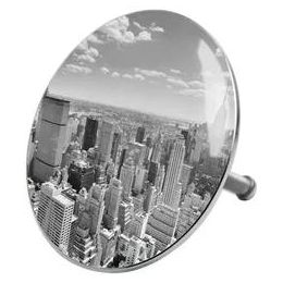 Badewannenst&ouml;psel Sanilo "Skyline New York", grau, &Oslash;:7,2cm, St&ouml;psel, &Oslash; 7,2 cm