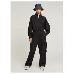 G-Star Raw Jumpsuit G-STAR "Balloon Jumpsuit", Damen, Gr. M, Normalgr&ouml;&szlig;en, dk schwarz, Obermaterial: 65% Baumwolle, 35% Polyester, Overalls Jumpsuit