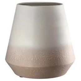 Tischvase Gilde "Vase rund Echo beige", beige, B:23,5cm H:24cm T:23,5cm, Metall, Vasen