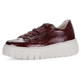 Sneaker Gabor "Sneaker low", Damen, Gr. 38, rot, Schuhe Sneaker