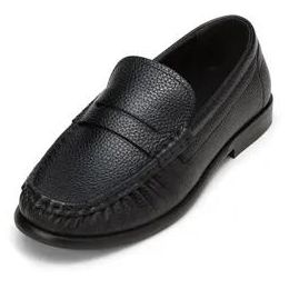 Marc O'Polo Loafer MARC O'POLO "aus strukturiertem Rindleder", Damen, Gr. 40, schwarz, Obermaterial: 100% Leder (Rind), Schuhe Loafer