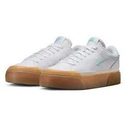 Sneaker Nike SPORTSWEAR "WMNS COURT LEGACY LIFT", Damen, Gr. 40, wei&szlig;, mint foam, gum light braun, sail, Synthetik, Textil, Schuhe Sneaker