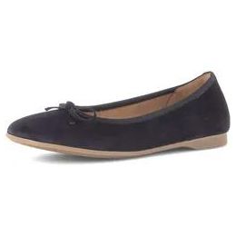 Ballerina Gabor "Eleganter Ballerina Rauleder", Damen, Gr. 40, blau, Schuhe Ballerina