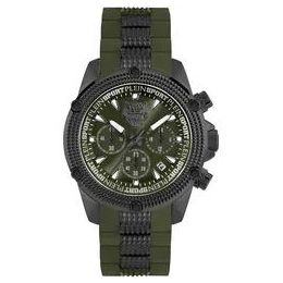 Luxusuhr Plein Sport "Hurricane Chrono", 0205, schwarz, gr&uuml;n, Armbanduhren, Herren