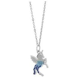Adelia&acute;s Kette ohne Anh&auml;nger ADELIA ́S "Kinder Halskette &ndash; Einhorn aus 925 Silber mit Zirkonia 42+5", silber, Halsketten, M&auml;dchen, 47cm, Silber 925 (Sterlingsilber), Geschenkidee: zeitlos und vielseitig