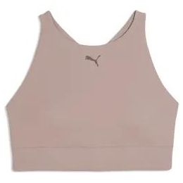 Sport-BH Puma "SHAPELUXE High Neck BH Damen", Damen, Gr. S, N-Gr, sandstone beige, Obermaterial: 82% Nylon, 18% Elasthan. Futter: 94% Polyester, 6% Elasthan, eng, BHs Sport-BH