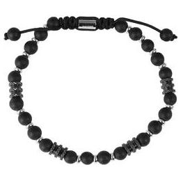 Adelia&acute;s Gliederarmband ADELIA ́S "Unisex Armband &ndash; Kugelarmband aus Edelstahl mit Onyx 19 cm", silber, Armb&auml;nder, Damen, 19cm, Edelstahl, Gliederarmband, Eine sch&ouml;ne Geschenkidee f&uuml;r jeden Anlass