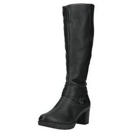 Overkneestiefel Rieker "Rieker Stiefel Lederimitat", Damen, Gr. 36, schwarz, Lederimitat, Schuhe