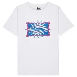 T-Shirt Quiksilver "Starfish Stamp", Jungen, Gr. 12(148-156cm), wei&szlig;, Obermaterial: 70% Walkfrottier, 30% Walkfrottier;, Shirts T-Shirt