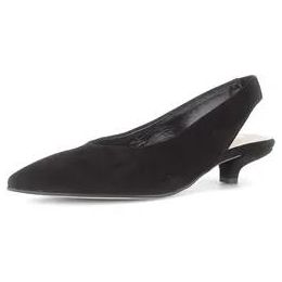 Slingpumps Gabor "Slingpumps", Damen, Gr. 38, schwarz, Schuhe Slingpumps