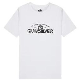 T-Shirt Quiksilver "Ev Corpo Classic", Jungen, Gr. 16, wei&szlig;, Obermaterial: 70% Walkfrottier, 30% Walkfrottier;, Shirts T-Shirt